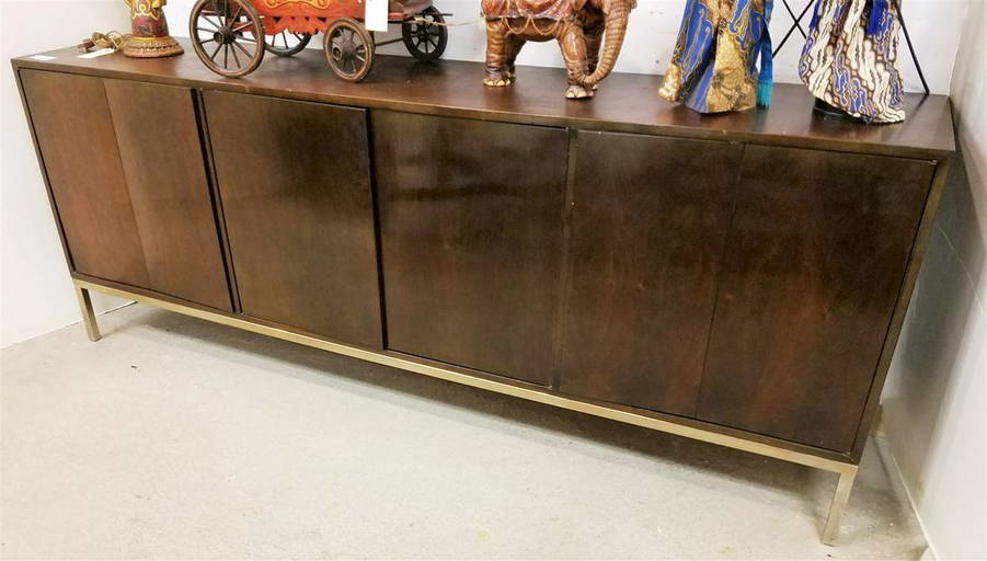 Mid Century Milo Baughman Console Cabinet 32"h X 7'l X 18"d