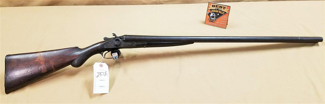 Saxton Laminated Steel Sxs Shotgun, Heavily Engraved, Dual Hammers 12ga ...