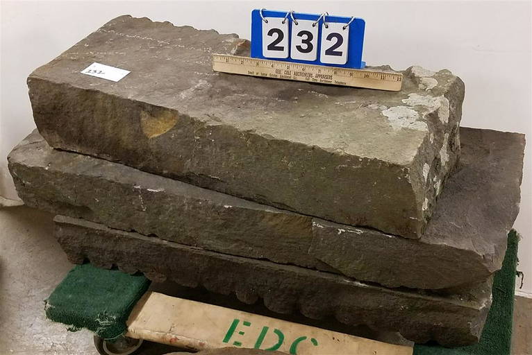 LOT 3 BLUESTONE BLOCKS 4"H X 29 1/2"W X 10"D 4"H X 32"W X 11"D AND 5 1/ ...