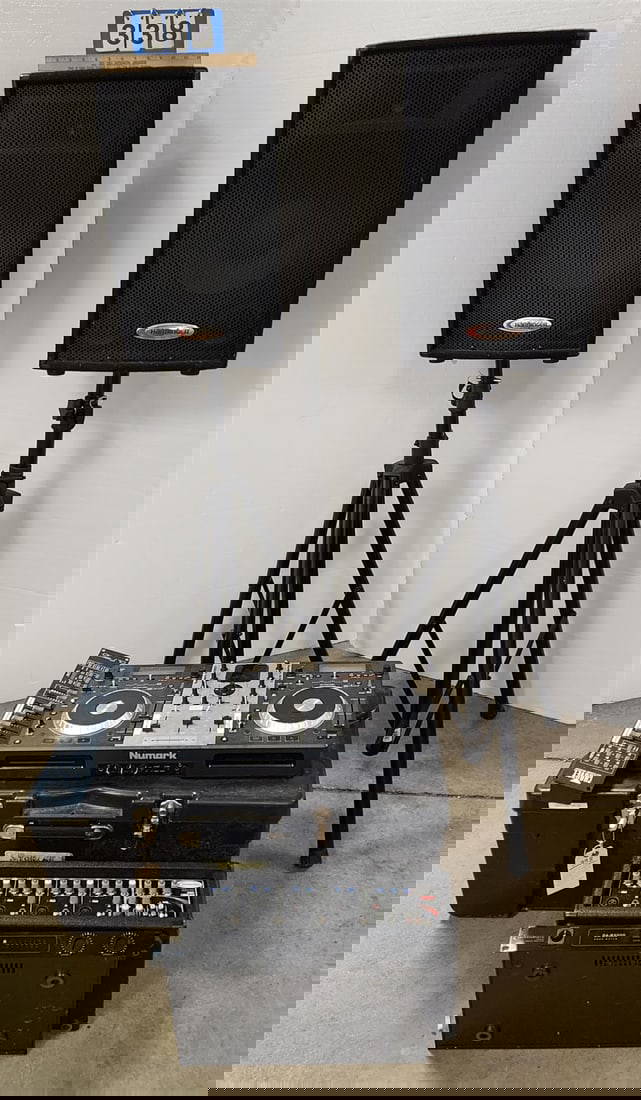 Complete Dj Sound System- Numark Mix Deck, Harbinger Ha 120 4 Channel ...