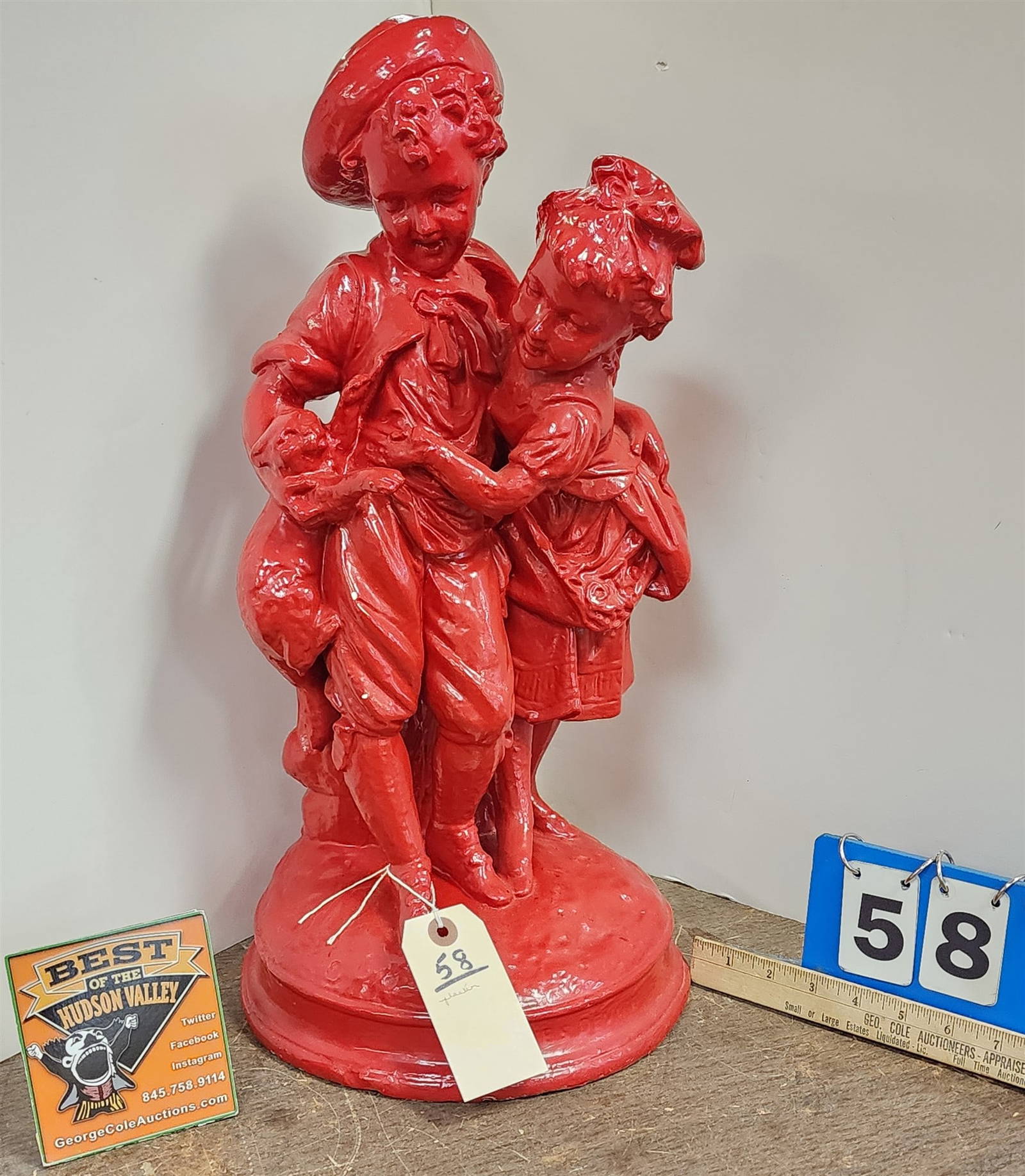 Plaster Group 21" X 10" Diam Auction