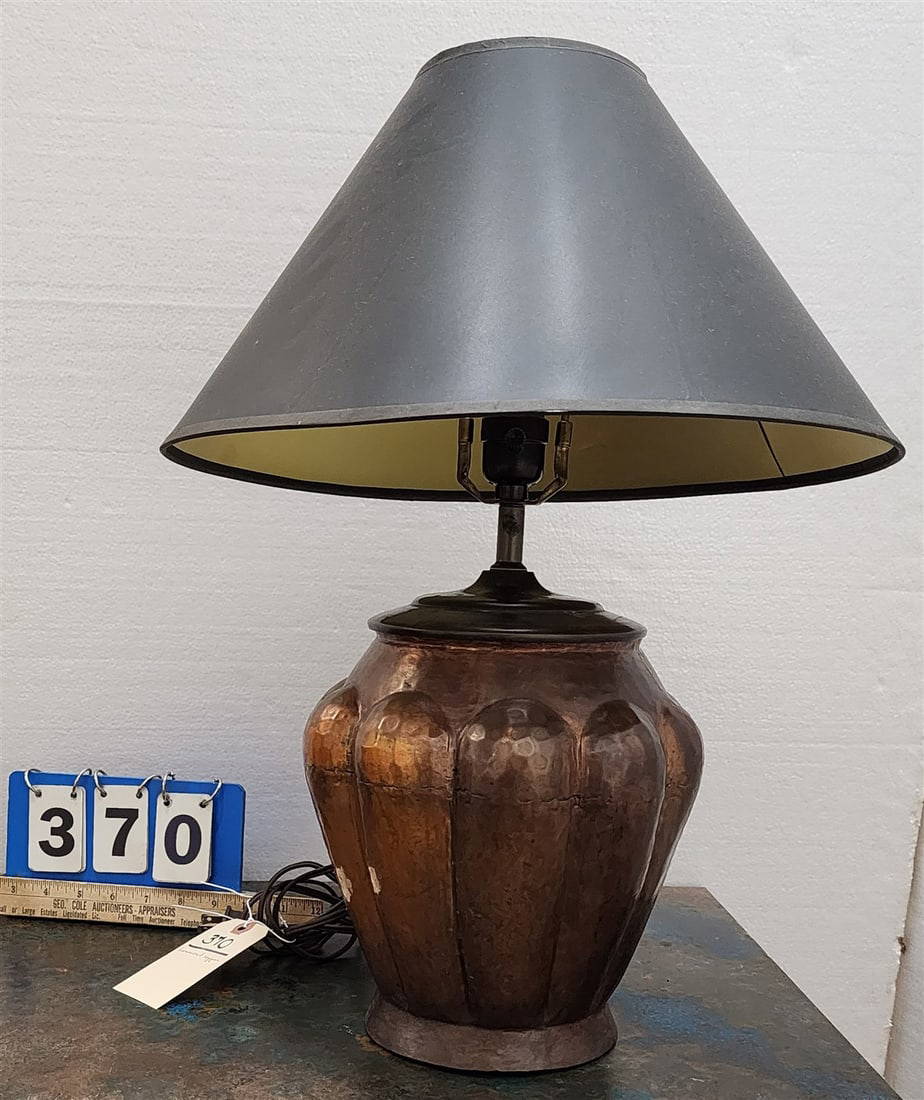 Hammered Copper Table Lamp - Feb 08, 2025 | George Cole Auctions In Ny