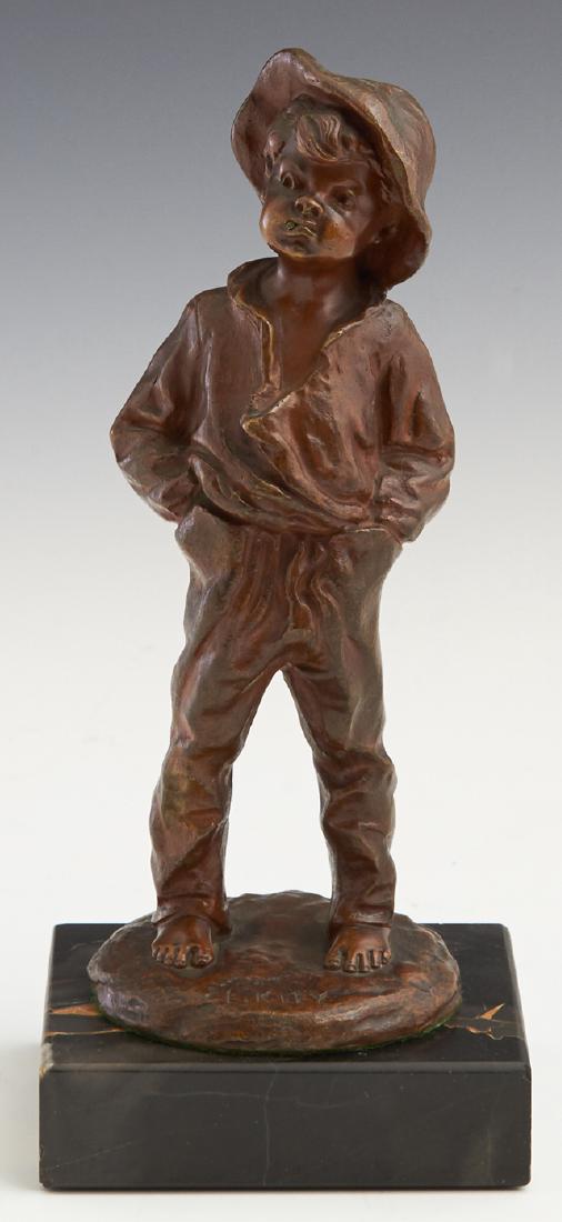 Louis Kley (1833-1911, French), "Boy with His Hands in