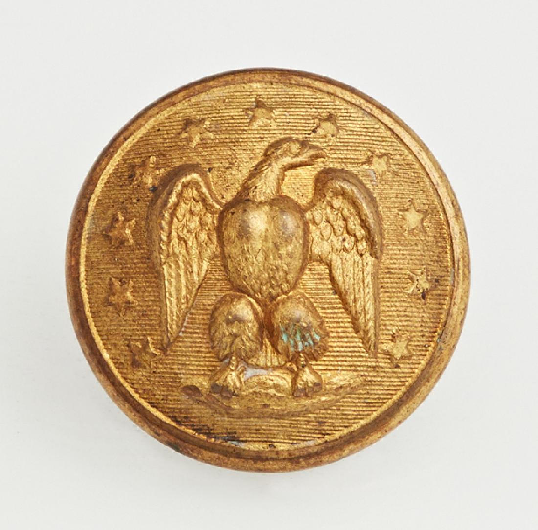 Confederate Officer's Brass Coat Button, c. 1860, the