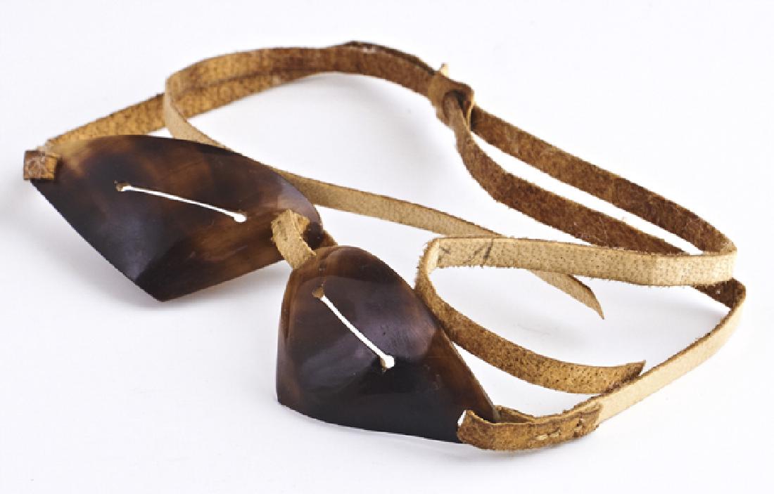 Inuit Caribou Hoof Snow Goggles, 20th c., Alaska,