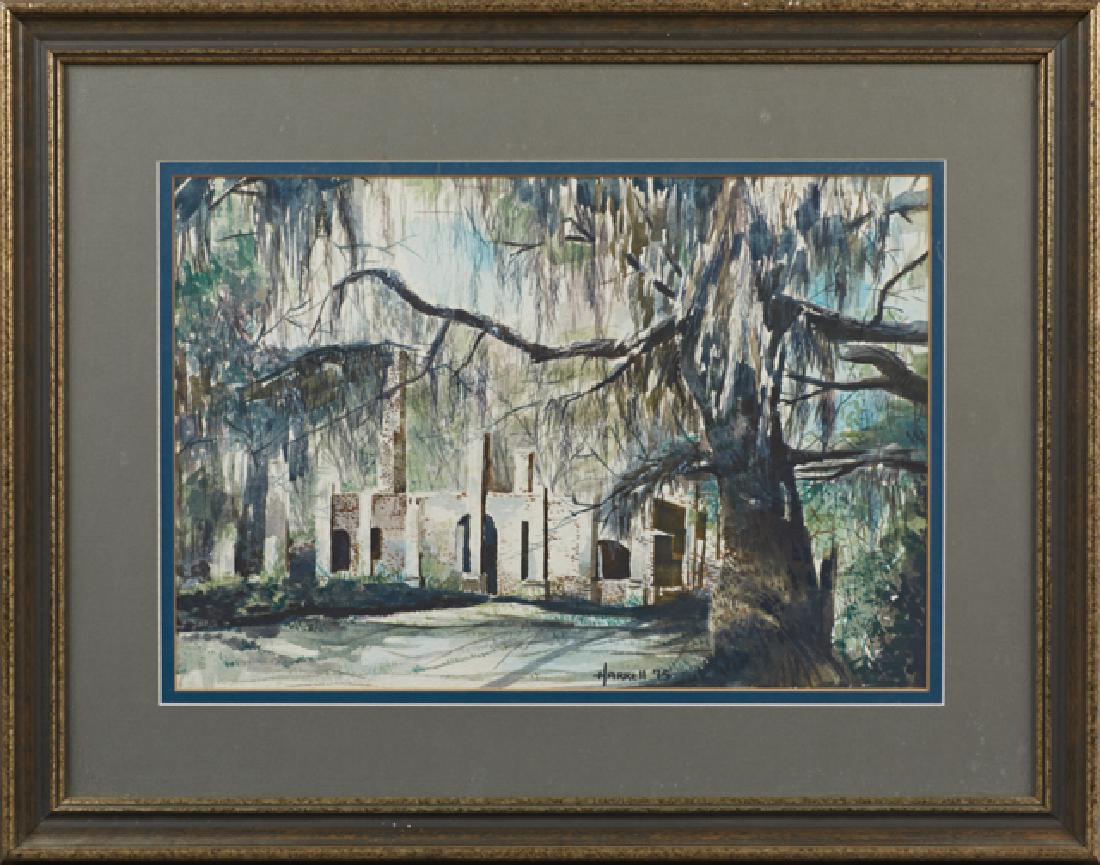 Willard Harrell, "Ruins of a Plantation," 1975,