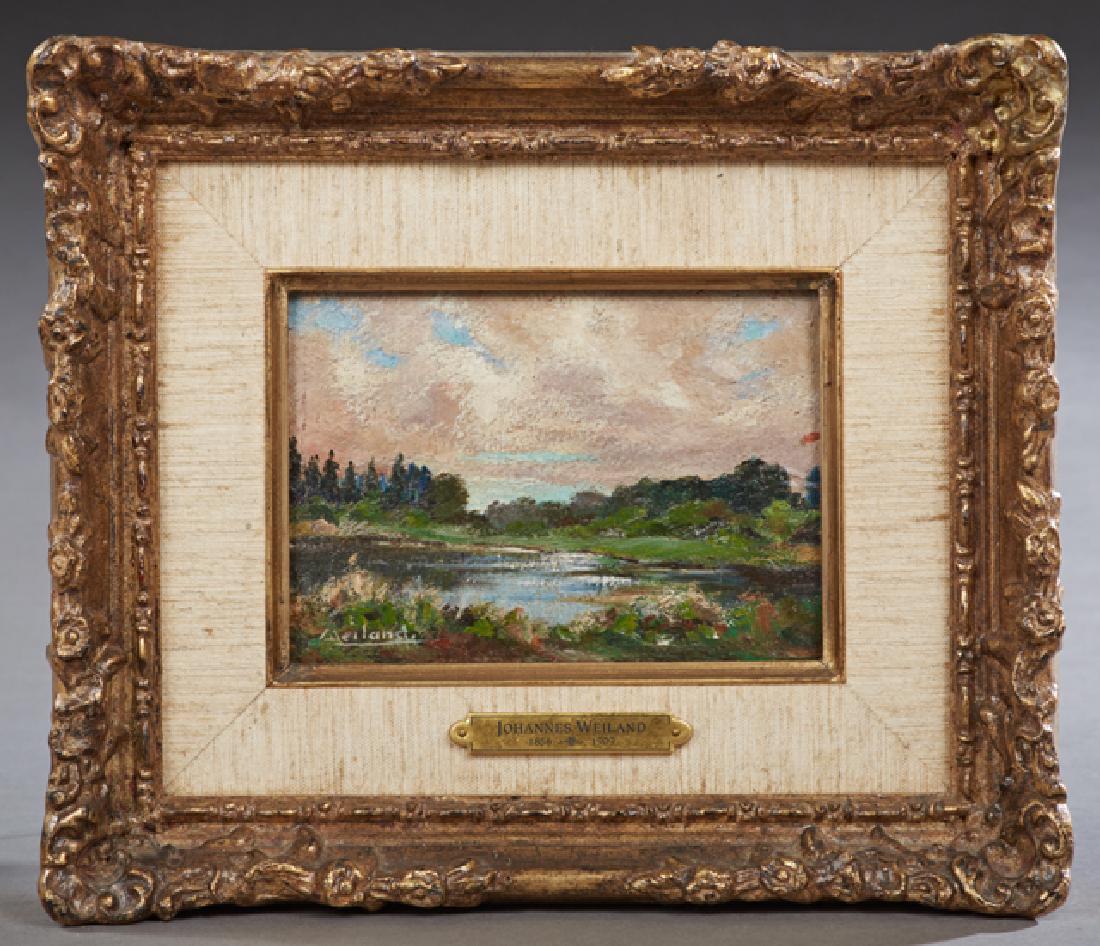 Johannes Weiland (1856 1909), "clear Day," 20th C., Oil