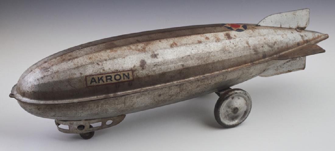 Steelcraft "Akron" Toy Zeppelin, 1920's, with original
