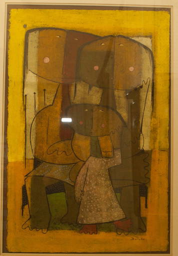 Angel Botello (1913 1986, Spanish), "family Scene,"