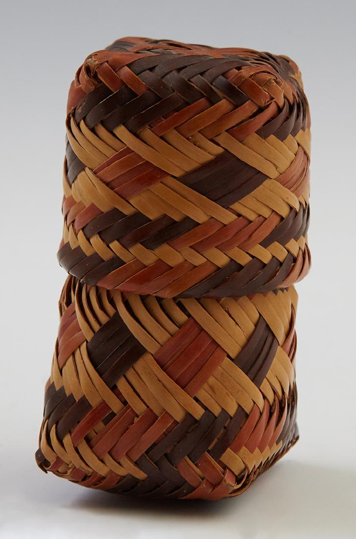 Chitimacha Indian Lidded Basket (southeast Louisiana),