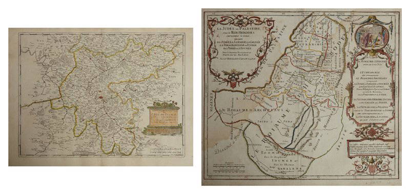 Two Maps By Nicolas Sanson (1600 1667, Paris), "la