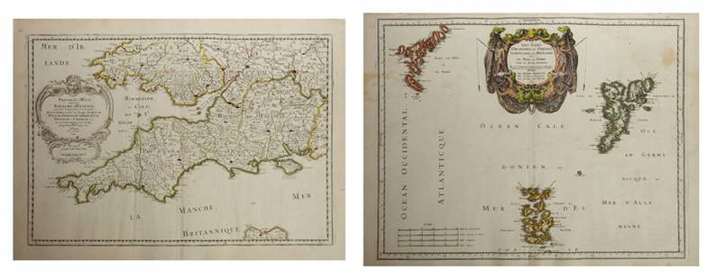 Three Maps By Nicolas Sanson (1600 1667, Paris),