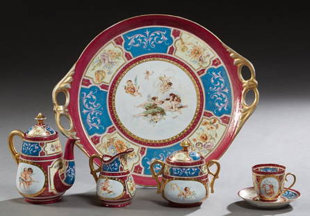 Trisa Porcelain Cherub Tea Set