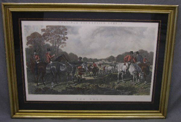 J. Herring, "the Meet," 20th C., From His "fox Hun