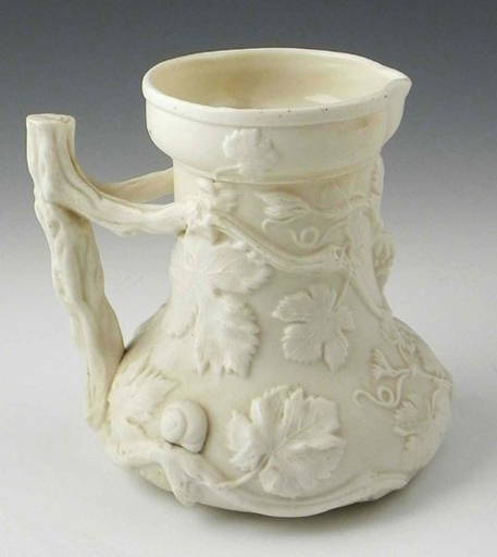 Copeland Salt Glaze Pitcher, C. 1880, With Relief G