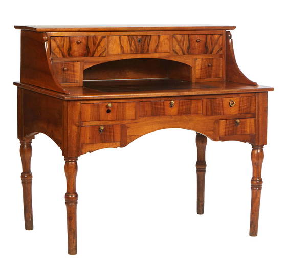 French Provincial Louis Philippe Carved Walnut Desk, 19th C., The ...