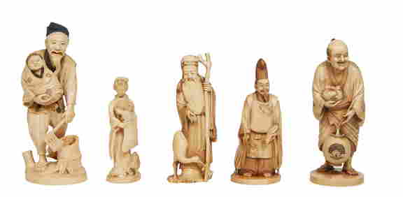 Japanese Carved Wood Netsuke Figure of a Rat - May 17, 2013 | Artemis ...