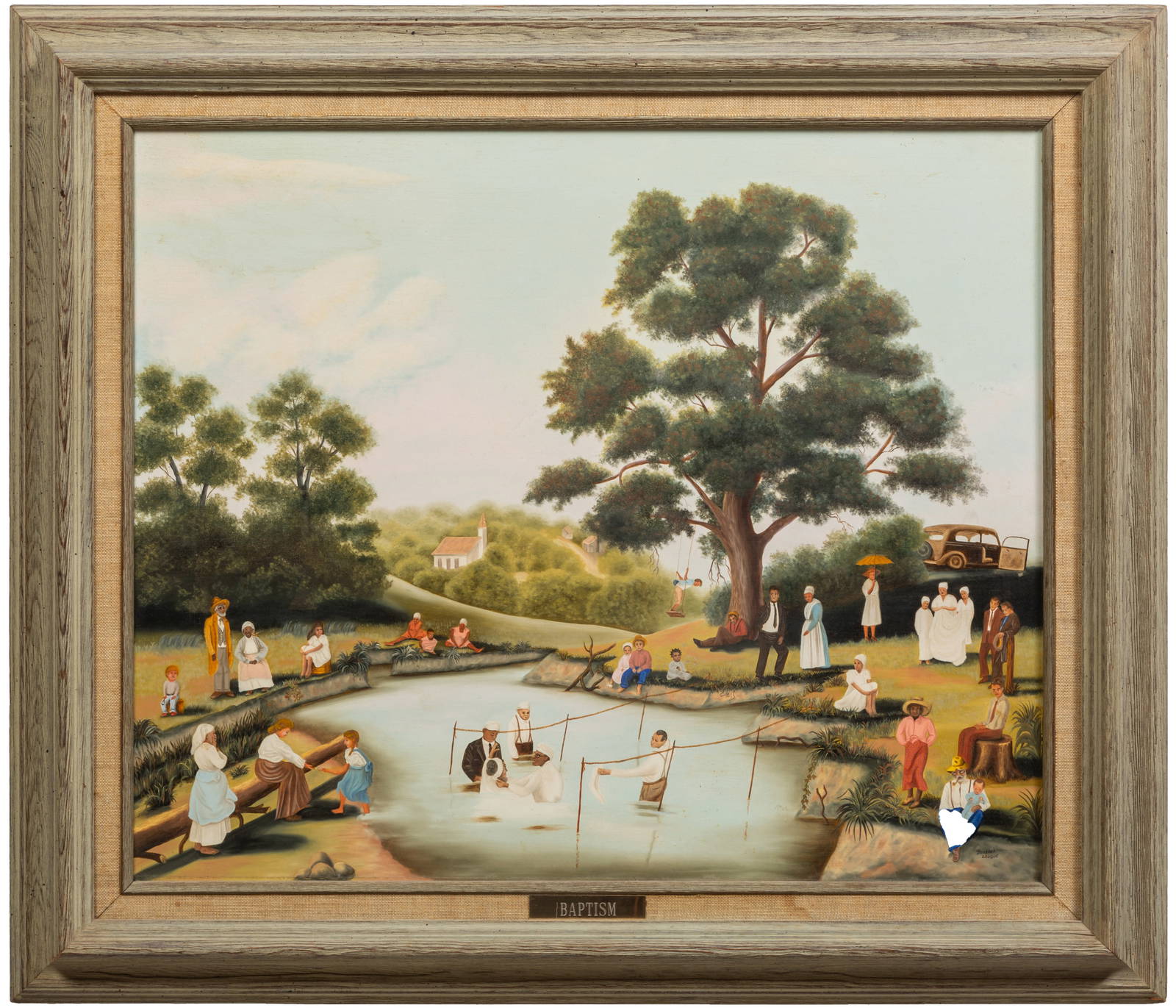 Barbara Louque (american/new Orleans, 1928-2013), "baptism," H.- 20 In ...