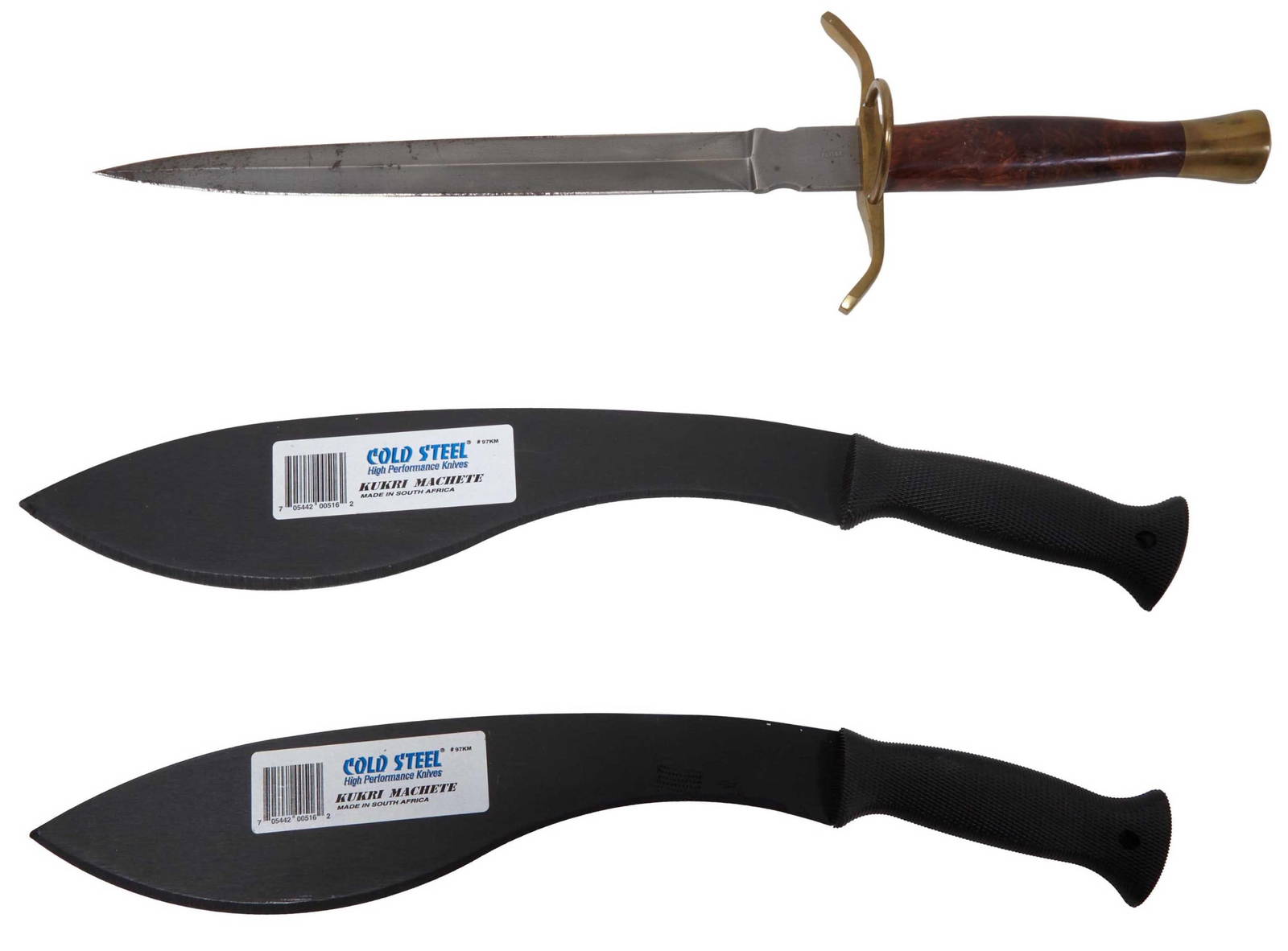 A Group Of Three Long Blade Weapons, 20th C., L.- Longest- Blade- 13 In ...