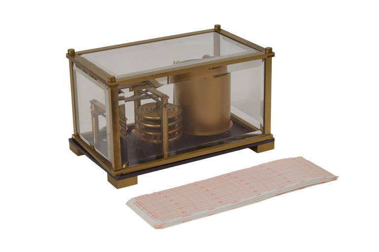 French Signed Bronze Seismograph, First Quarter 20th Century, H. 5 In ...