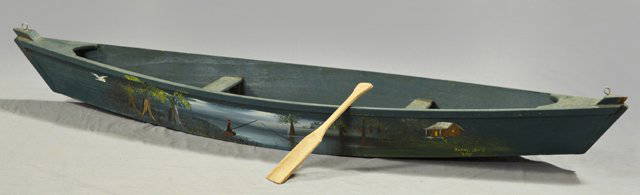 Rodney Lewis, "model Pirogue With Swamp Scene," 20