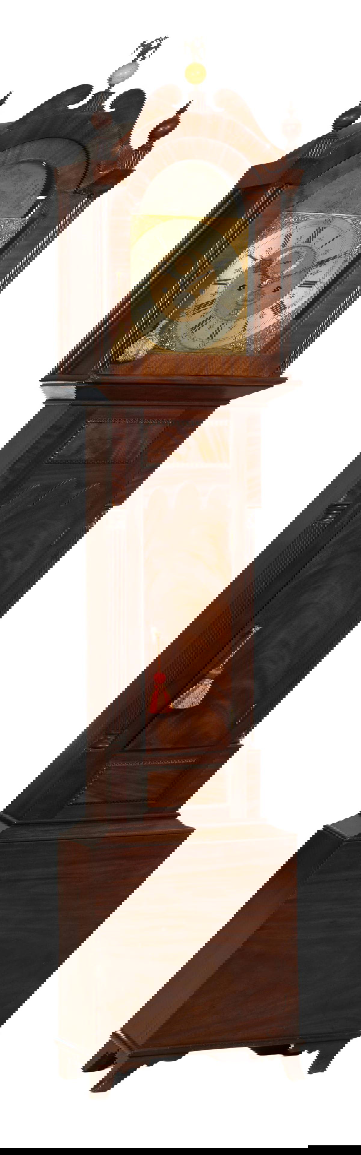 English Georgian Mahogany Tall Case Clock, Greg Raby, Falmouth, 19th C ...