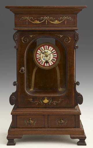 Unusual Inlaid Mahogany Clock-Music Box, late 19th c., - Mar 03, 2013 ...
