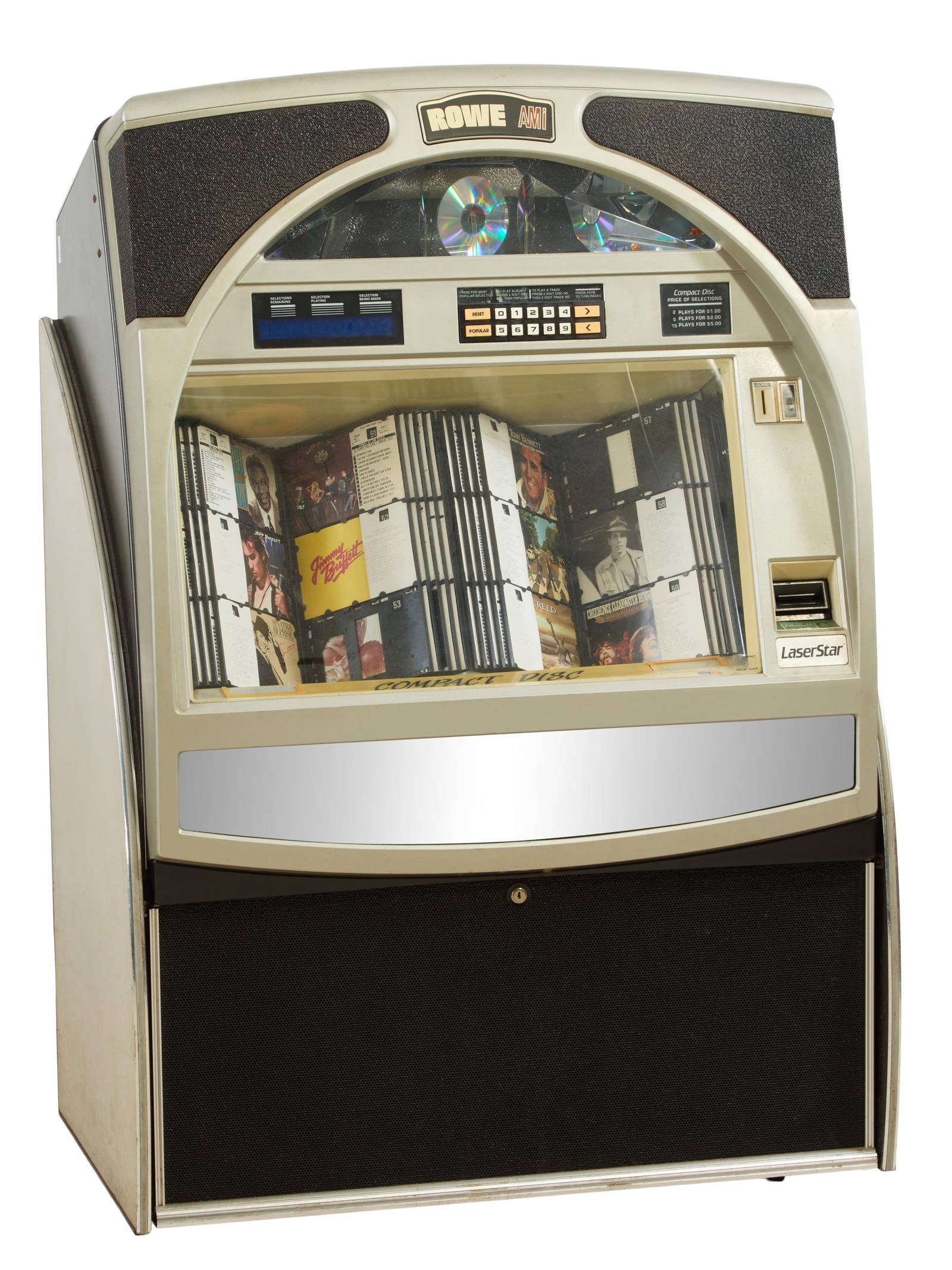 Rowe-ami Cd-100c Music Jukebox, 1994, H.- 62 In., W.- 40 In., D.- 27 In ...