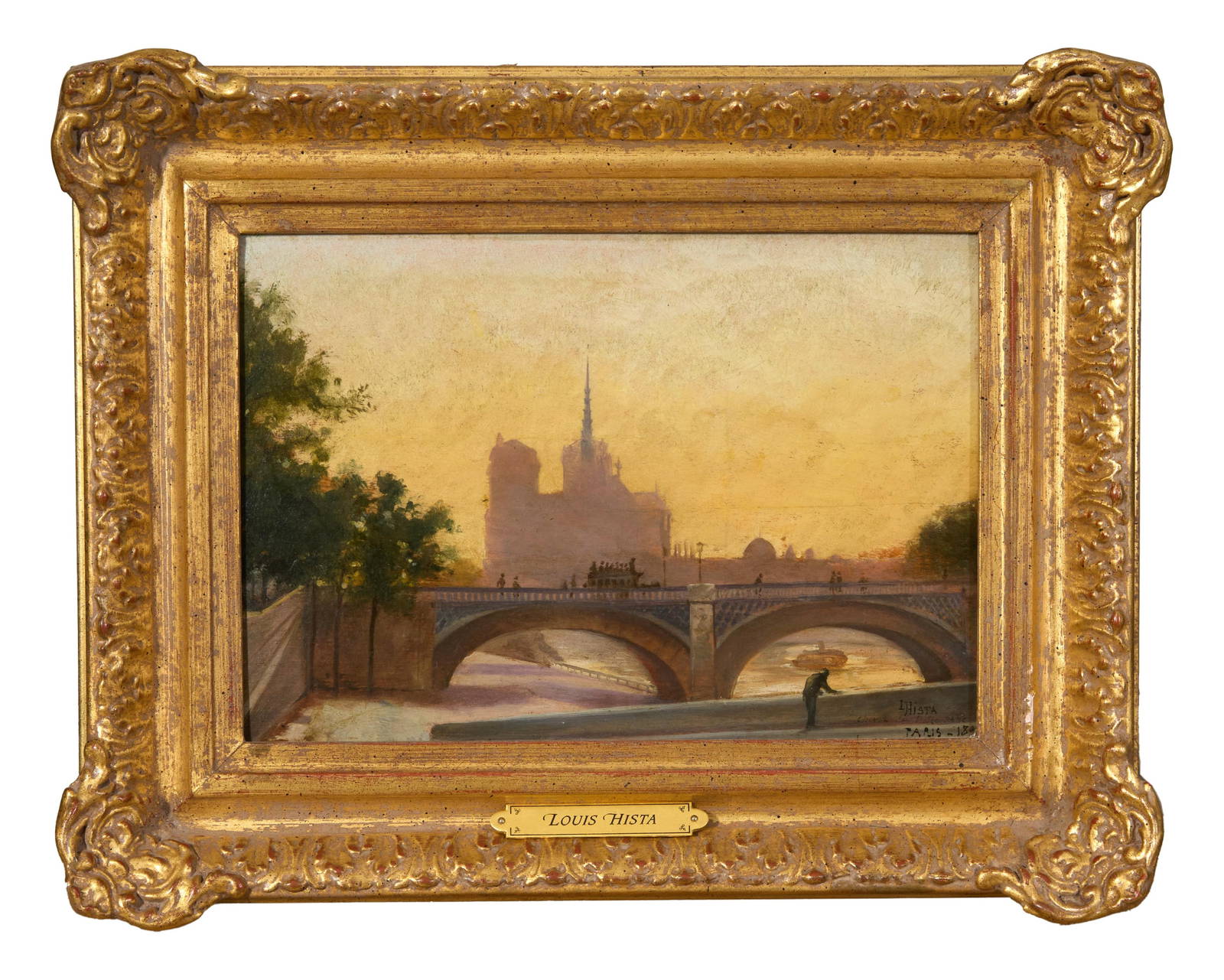 Louis Hista (french, 1851-1934), "pont St. Michel With Notre Dame ...