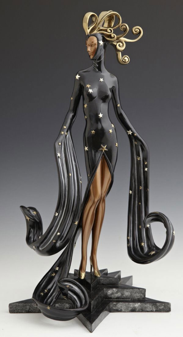 Erte, "Bal Tabarin," 1989, limited edition patinated br