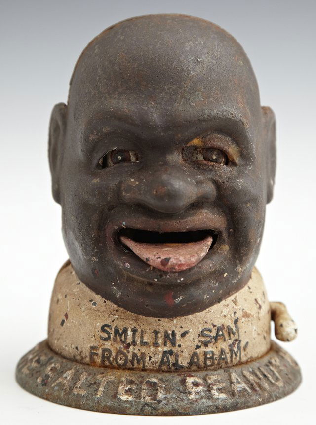 Cast Iron "smilin' Sam From Alabam, The Salted Peanut M