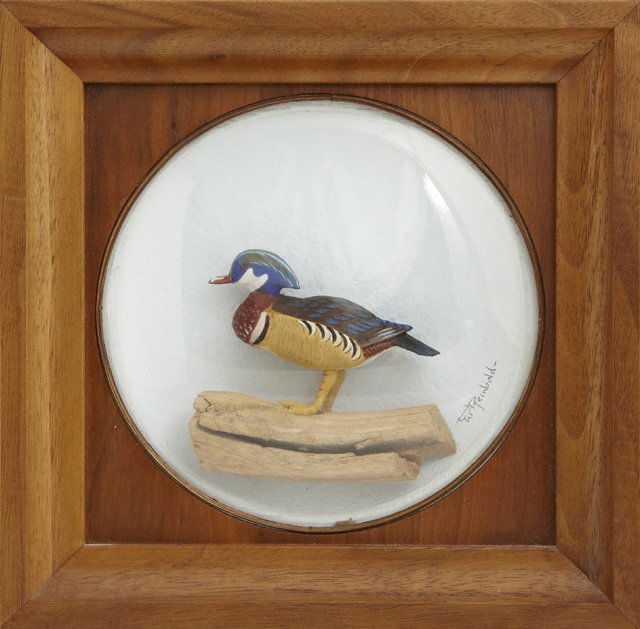 William Reinbold, Miniature Carved and Painted Wood Duc