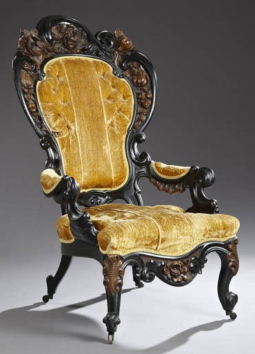 Austrian Ebonized Rococo Revival Carved Walnut - Dec 12, 2015 ...