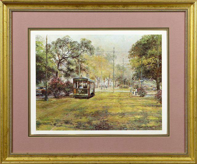 Robert M. Rucker (1932-2000), "St. Charles Streetcar,"