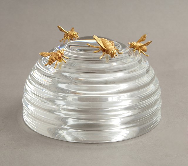 Steuben Crystal Beehive, c. 1967, designed by James