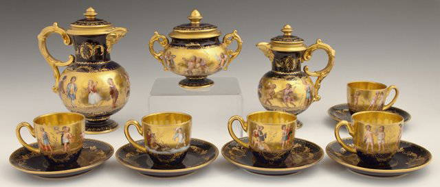 19th Century Royal Vienna Tea Set