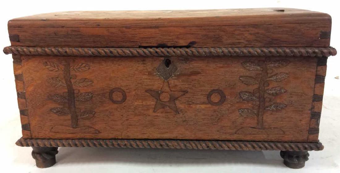 Antique Carved Sailors Ditty Box - May 17, 2017 | The Benefit Shop ...