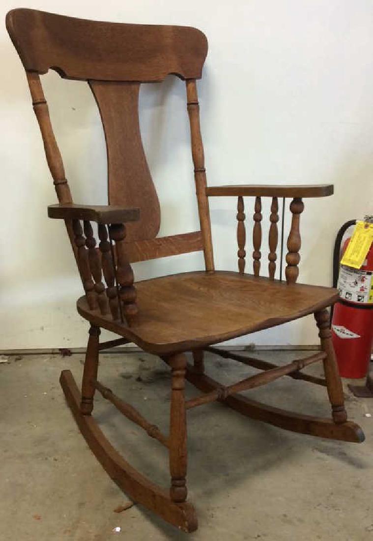 Antique Oak Mission Style Rocker - Aug 23, 2017 | The Benefit Shop ...