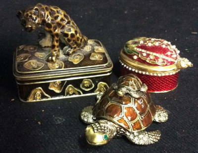 Two Russian Enameled Boxes