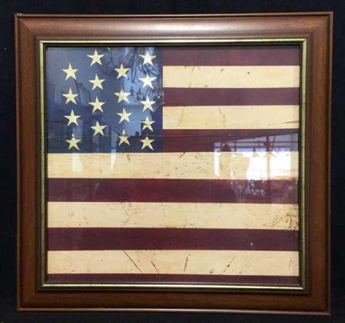 WARREN KIMBLE 1990 American Flag Artwork