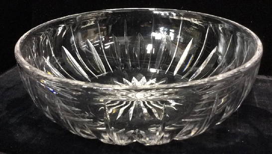 Signed Cut Crystal Bowl