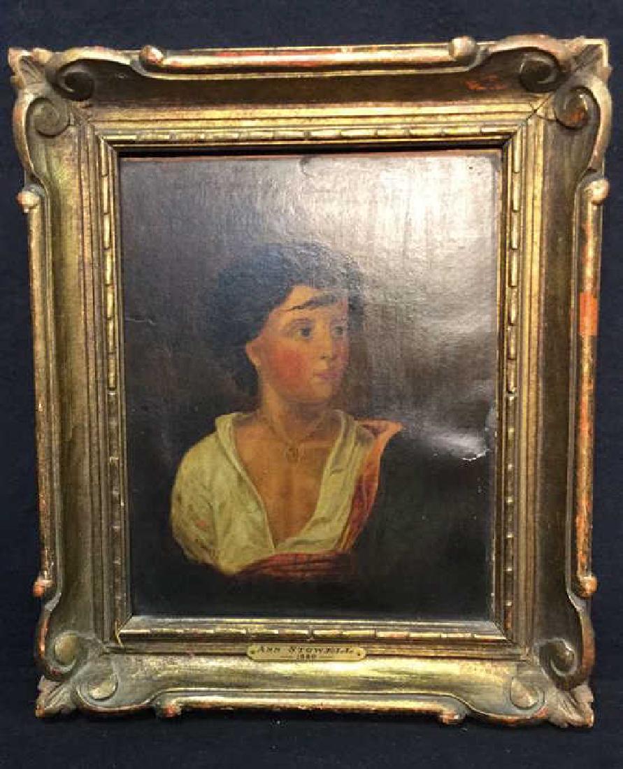 Anne STOWELL 1880 Oil Painting Portrait