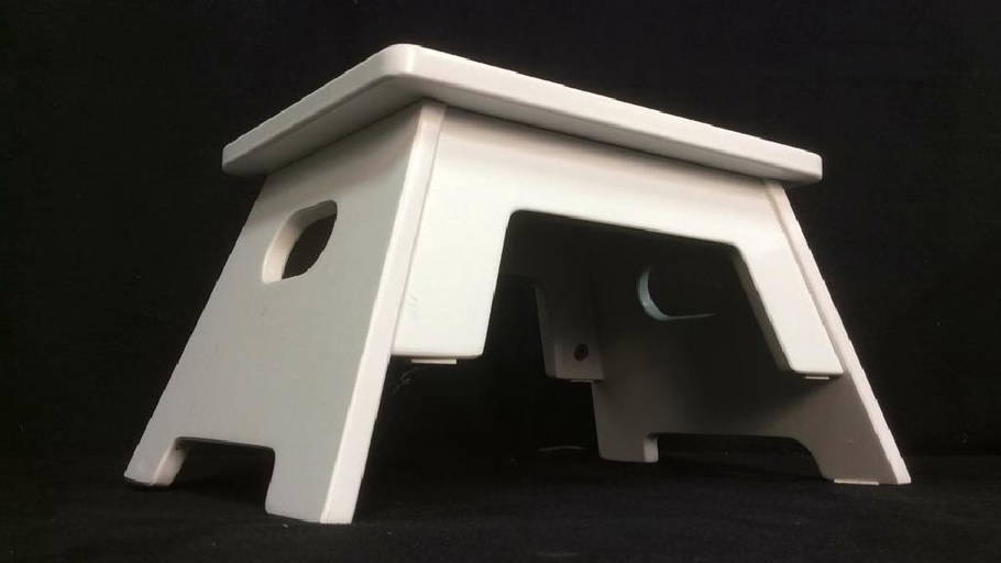 Circo Wooden White Toned Step Stool