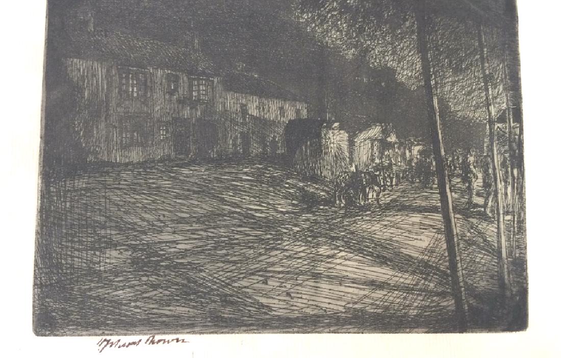 H. Stuart Brown Etching Artwork