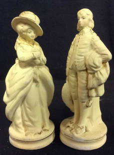 Vintage Male & Female Figures Statuettes