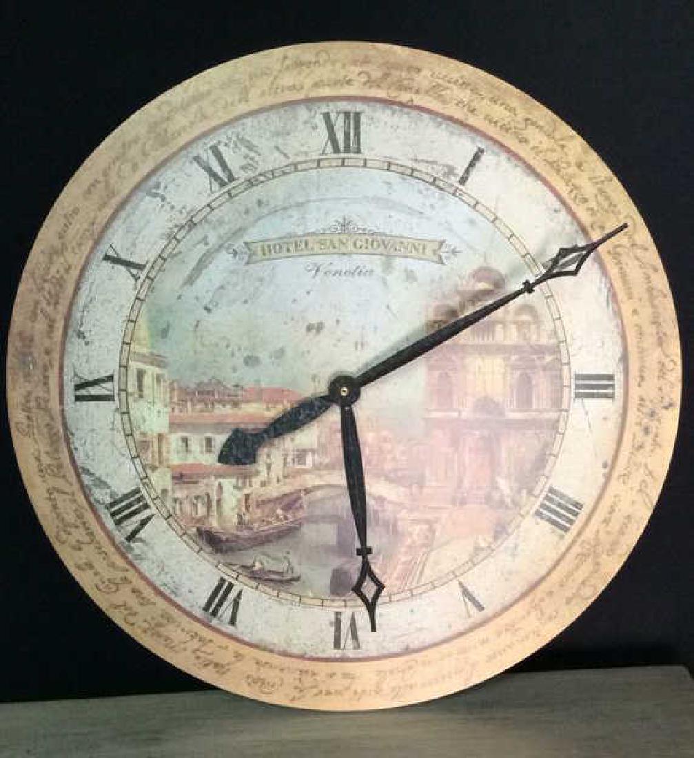 TIMEWORKS INC Wall Clock, Canal Scene
