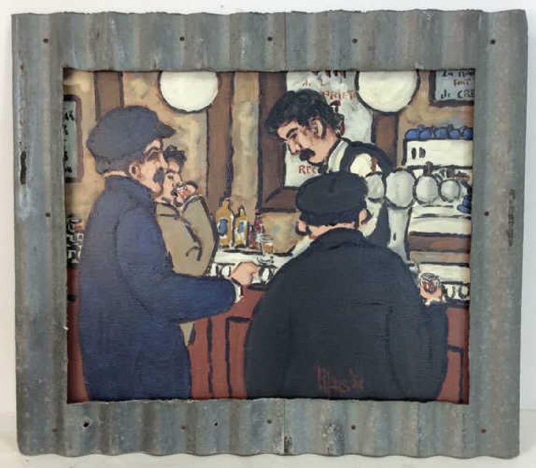 E.F. KARGER OIL PAINTING LANDSCAPE SCENE