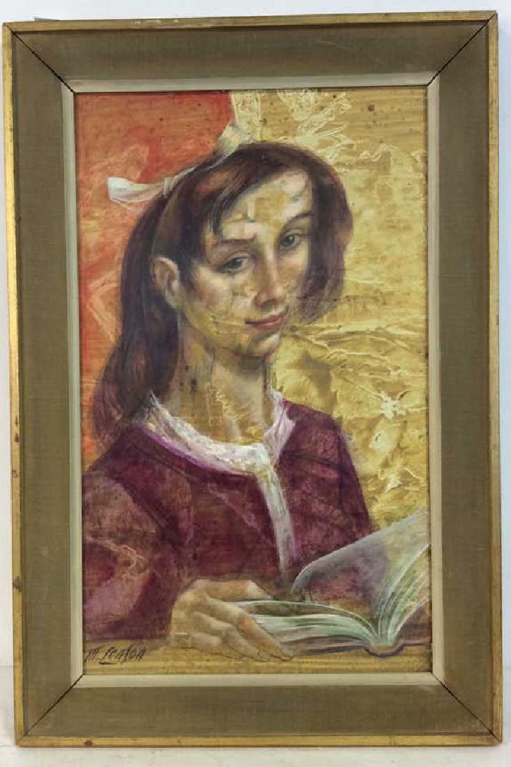 MICHAEL LENSON signed Oil on Masonite