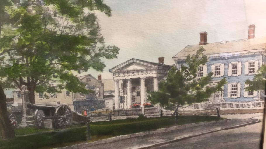 Framed Print Of Stonington, Ct By Davis Ray.