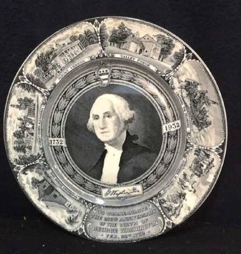 Bi Centennial George Washington Plate , Lamberton